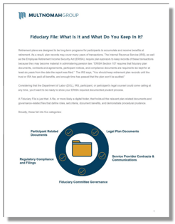 Fiduciary File: What Is It and What Do You Keep In It?