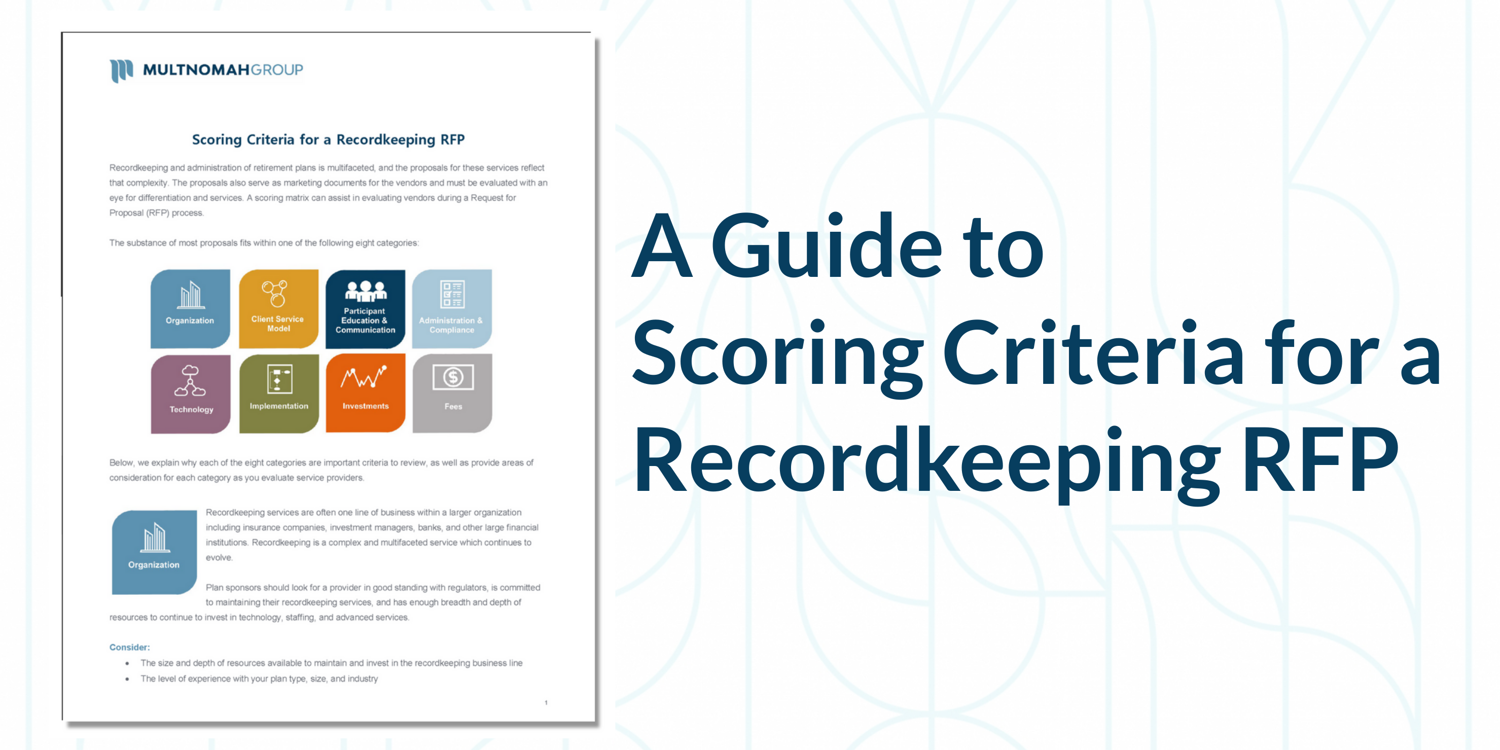 Recordkeeping RFP Scoring Criteria Guide Recordkeeping RFP Scoring Criteria Guide